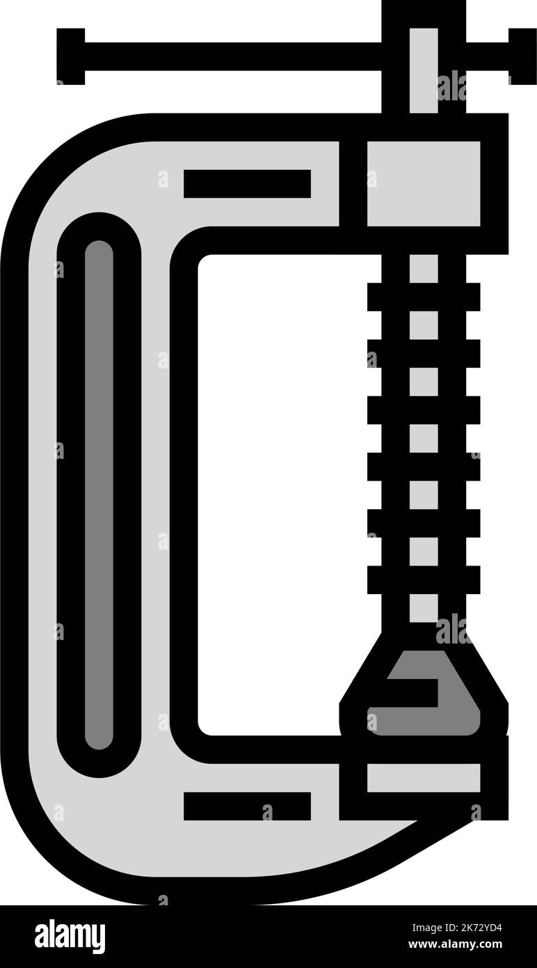 c clamp color icon vector illustration Stock Vector Image & Art - Alamy