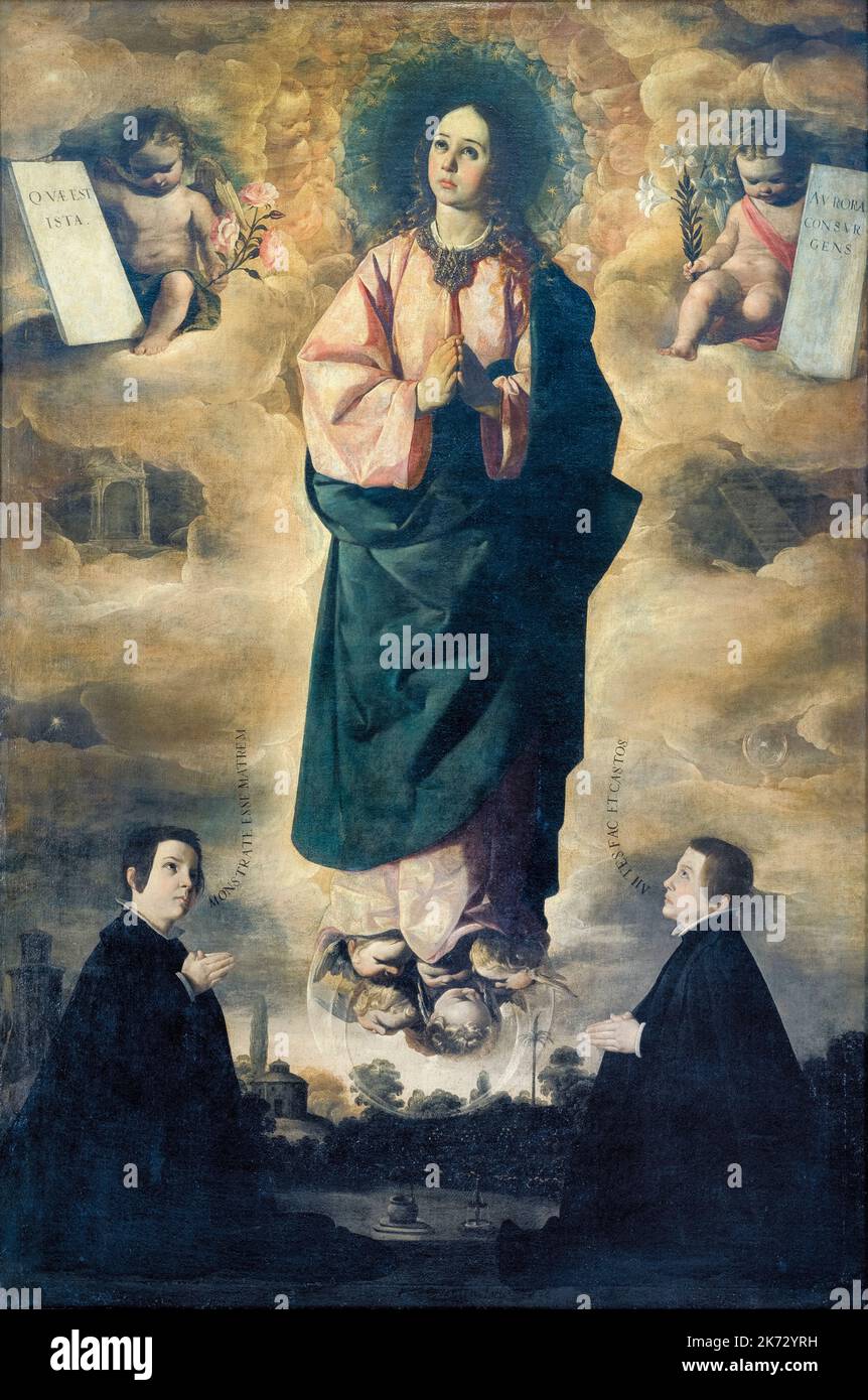 Francisco de Zurbaran, Immaculate Conception, painting in oil on canvas ...