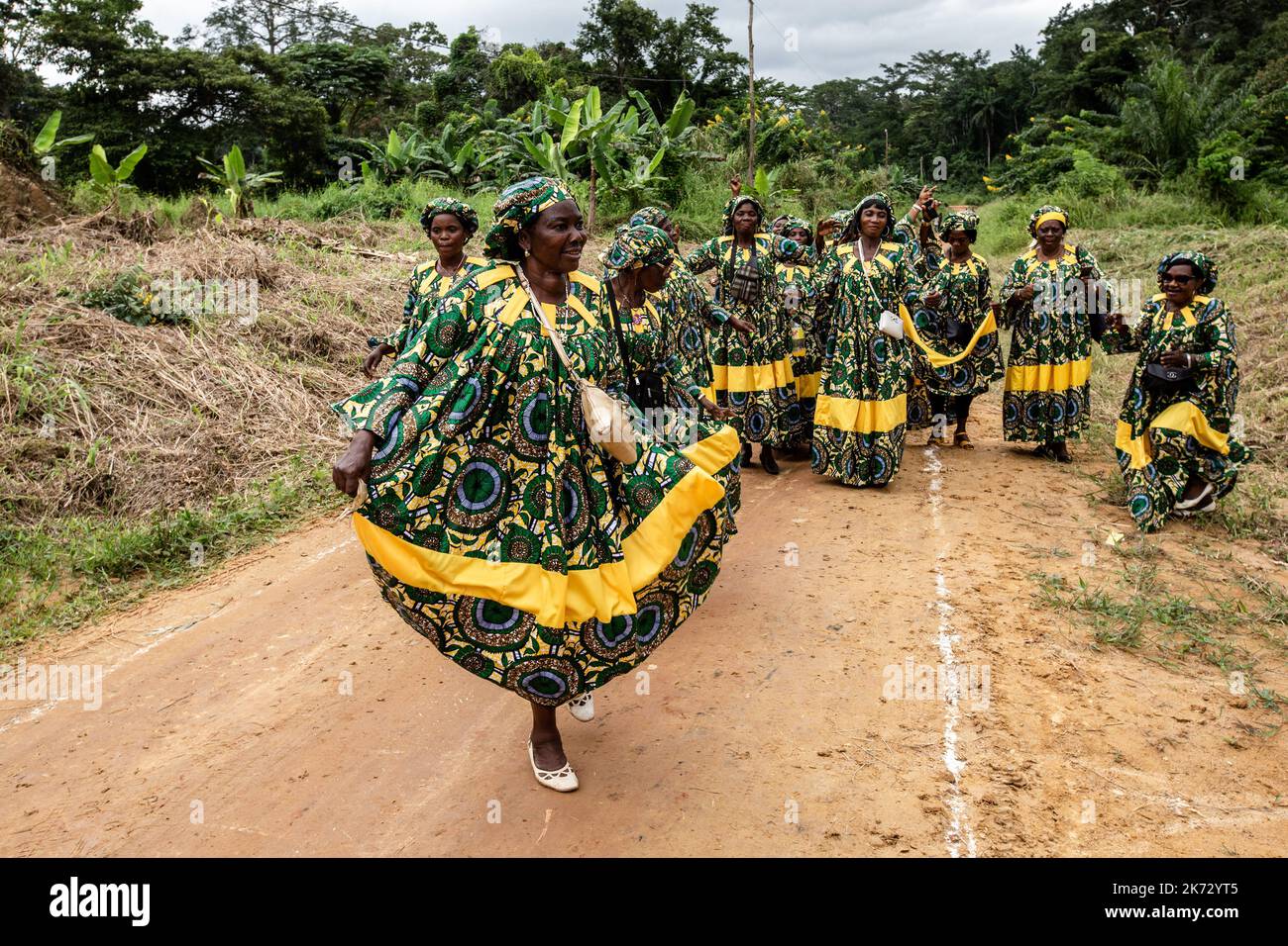 Rural women wearing traditional clothing from the delegation of Dibang ...