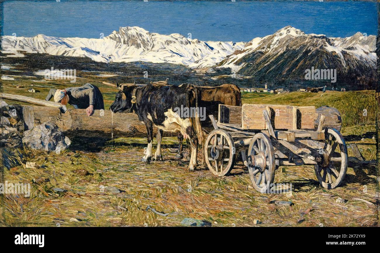 1888 giovanni segantini hi-res stock photography and images - Alamy