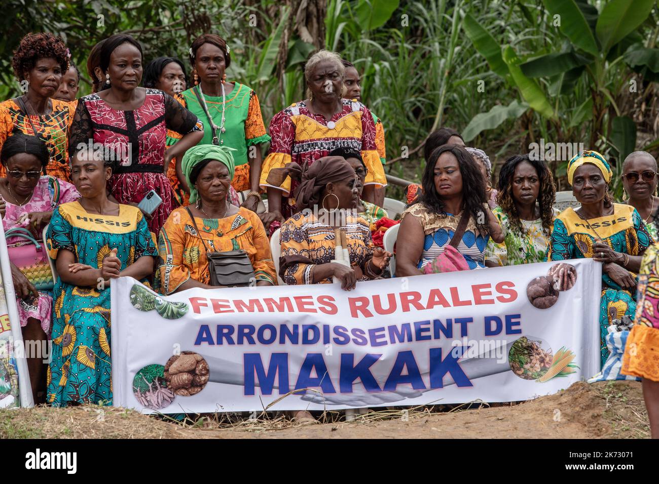 Delegation of Makak attending the International Day event Stock Photo ...