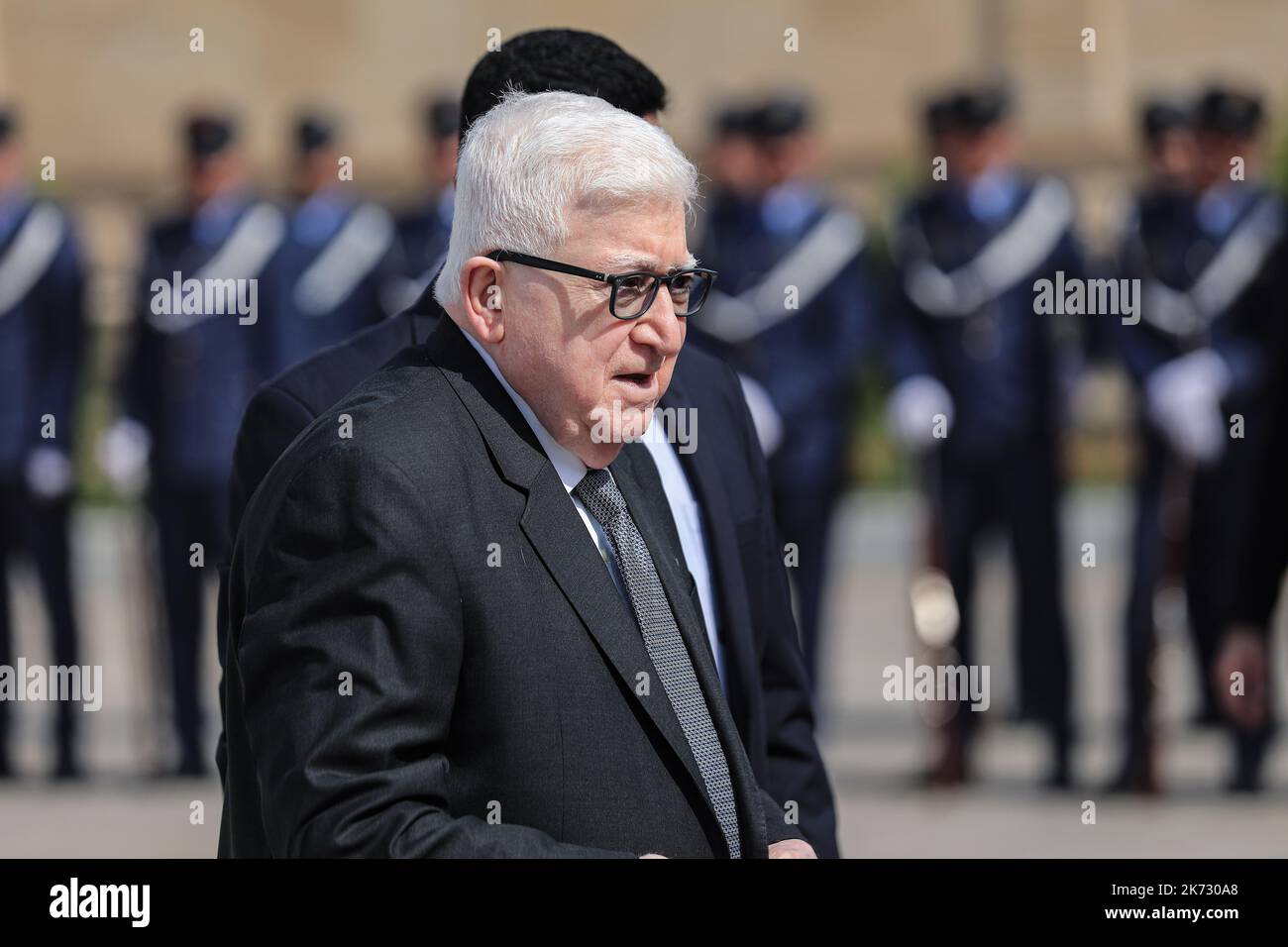 Baghdad, Iraq. 17th Oct, 2022. Fuad Masum, former Iraqi president ...