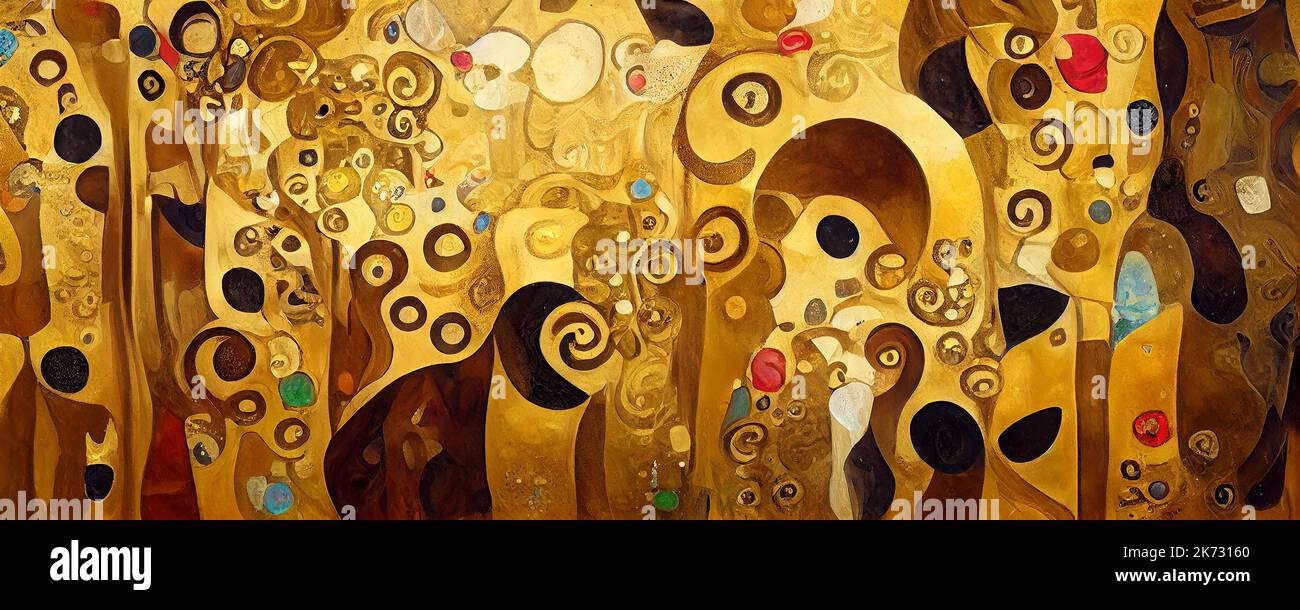 Gustav klimt background hi-res stock photography and images - Alamy