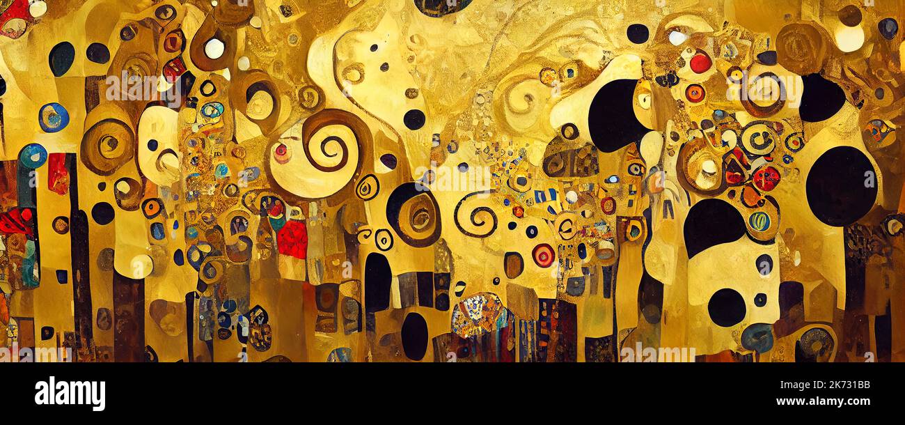 Gold painting by gustav klimt hi-res stock photography and images - Alamy