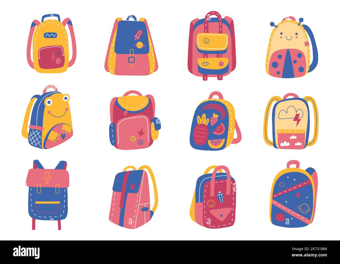 Rucksack cartoon hi-res stock photography and images - Alamy