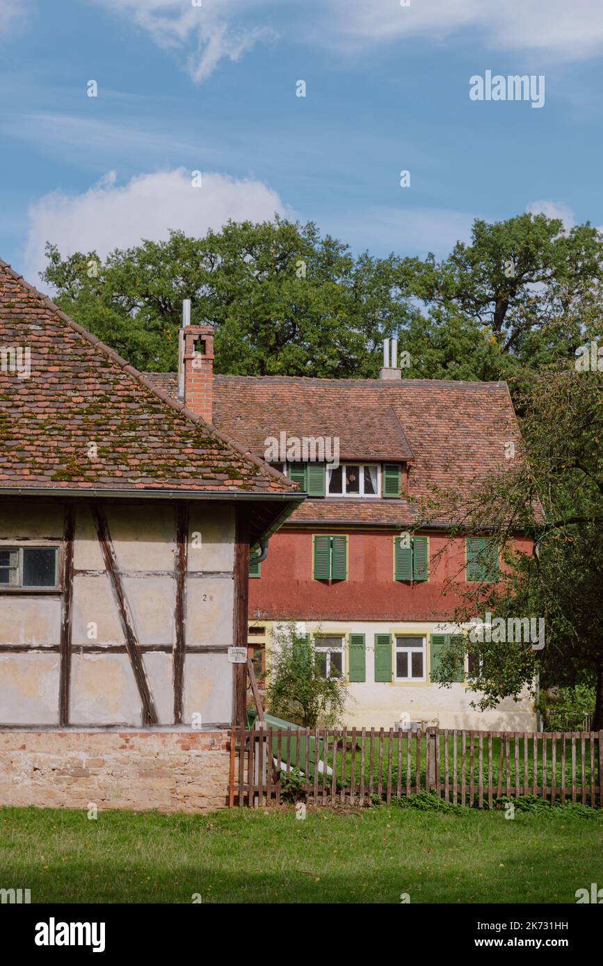 Traditional Small House With Beautiful Outdoor Decor Facade In Germany ...
