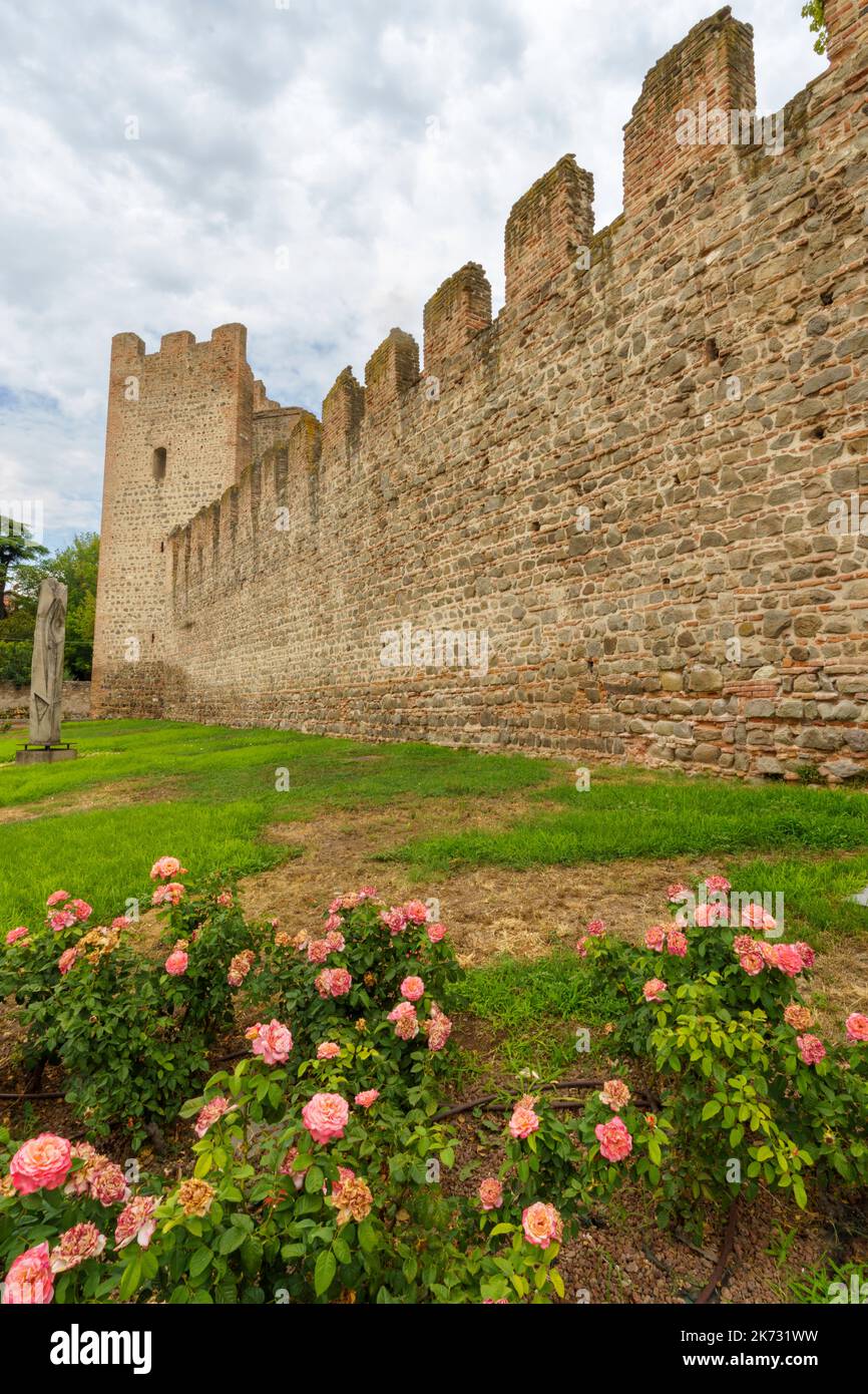 Public park at the castle of Este, Padua province, Veneto, Italy Stock ...