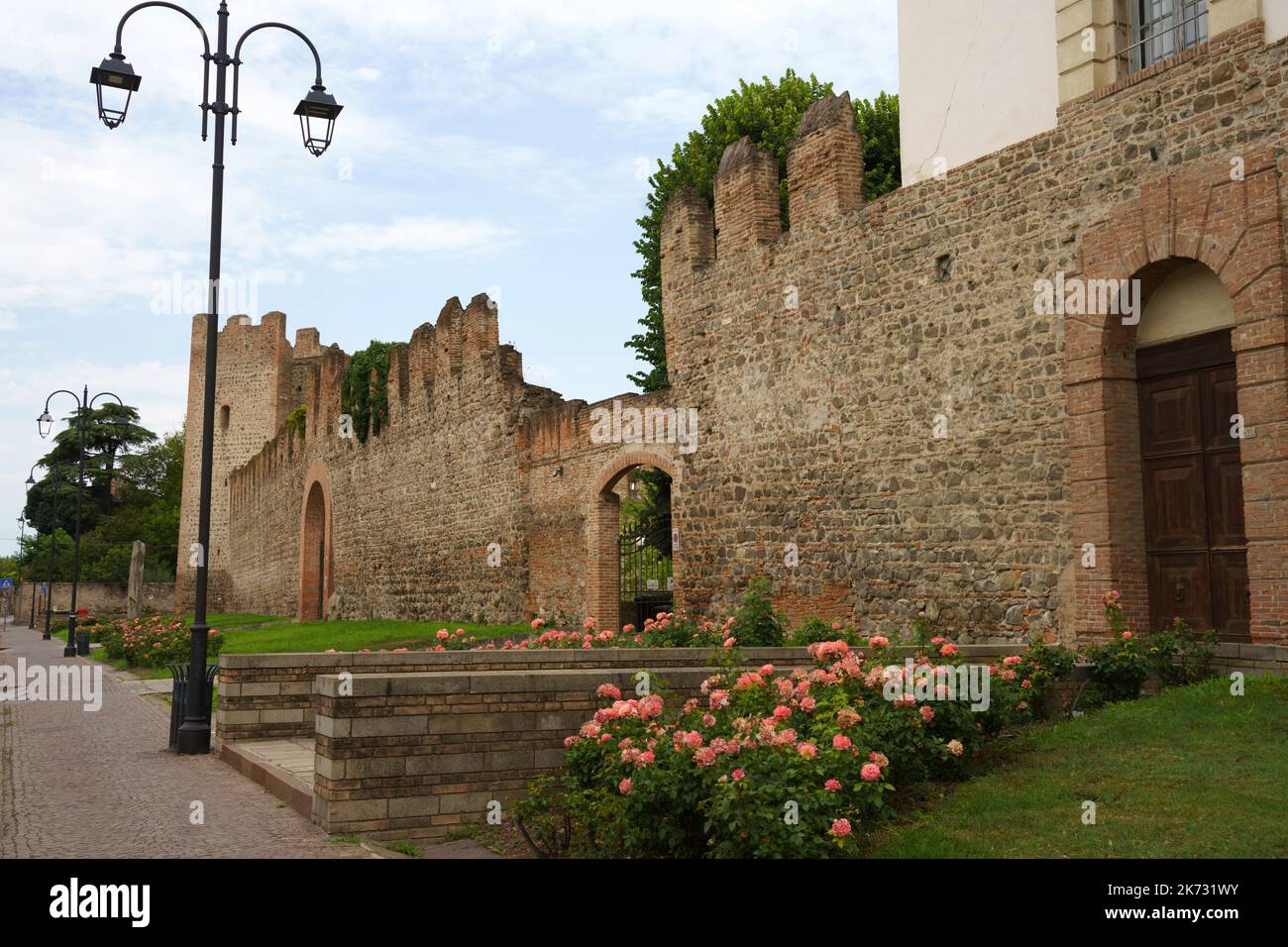 Public park at the castle of Este, Padua province, Veneto, Italy Stock ...