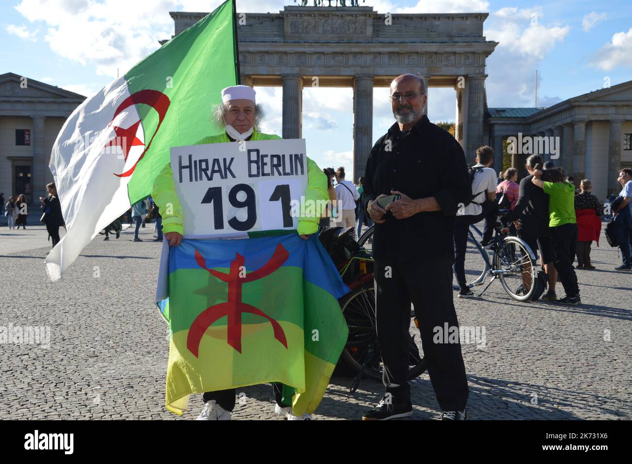 Berlin, Germany - October 16, 2022 - Rally at Pariser Platz in Mitte ...