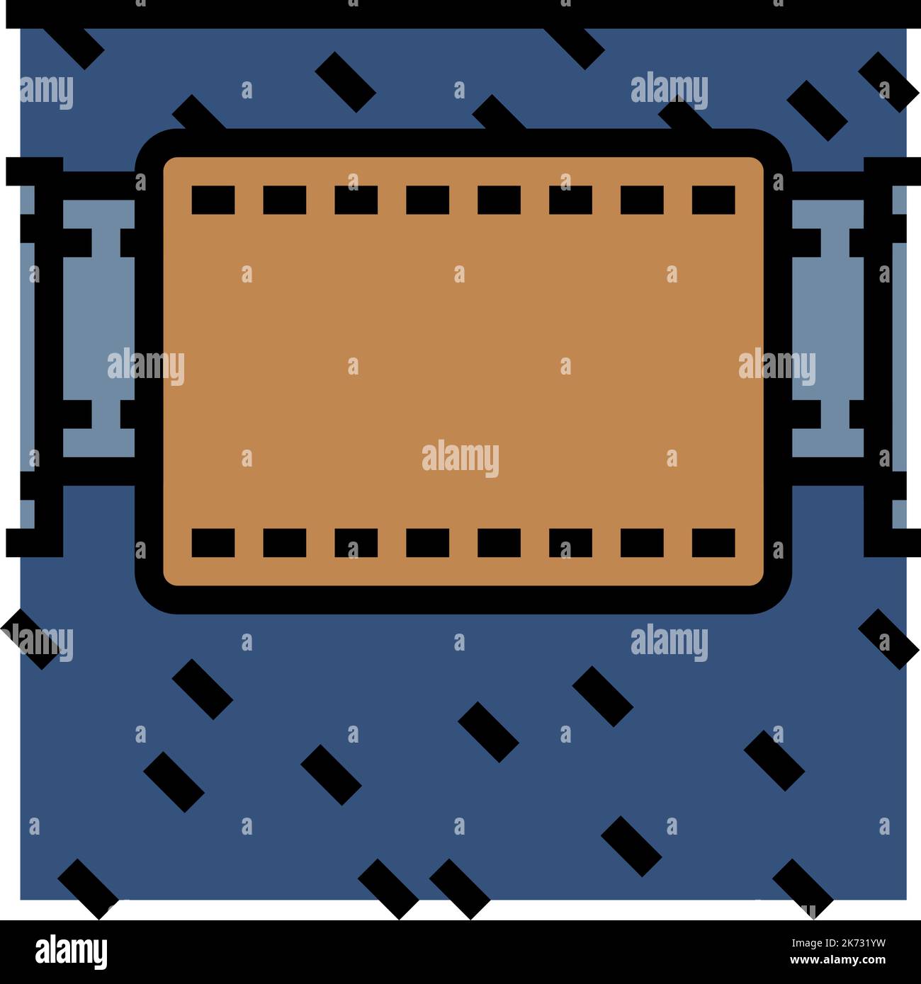 label denim color icon vector illustration Stock Vector Image & Art - Alamy