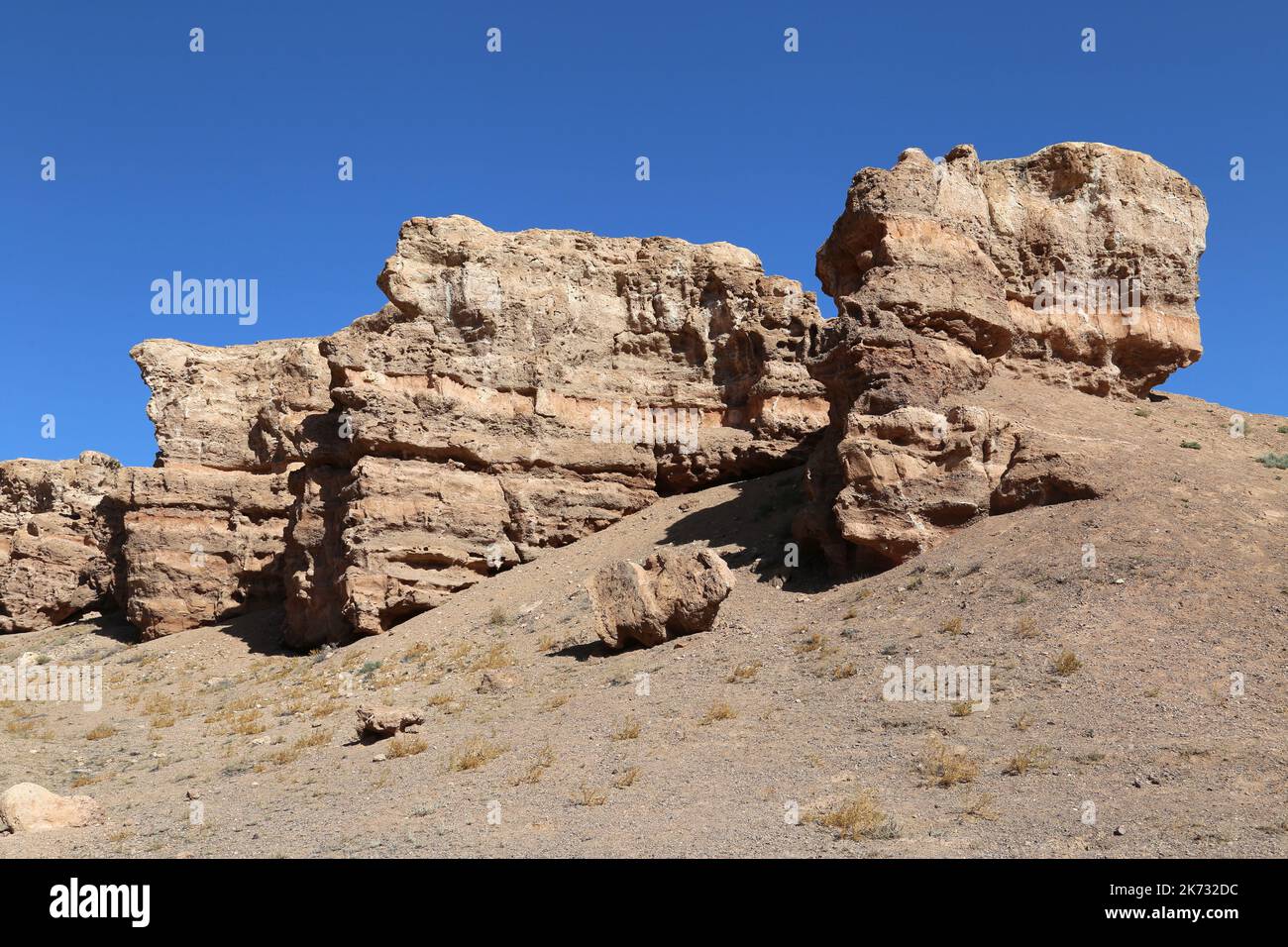 Kyzylsai (aka Valley of Castles), Charyn Canyon National Park, Tien ...