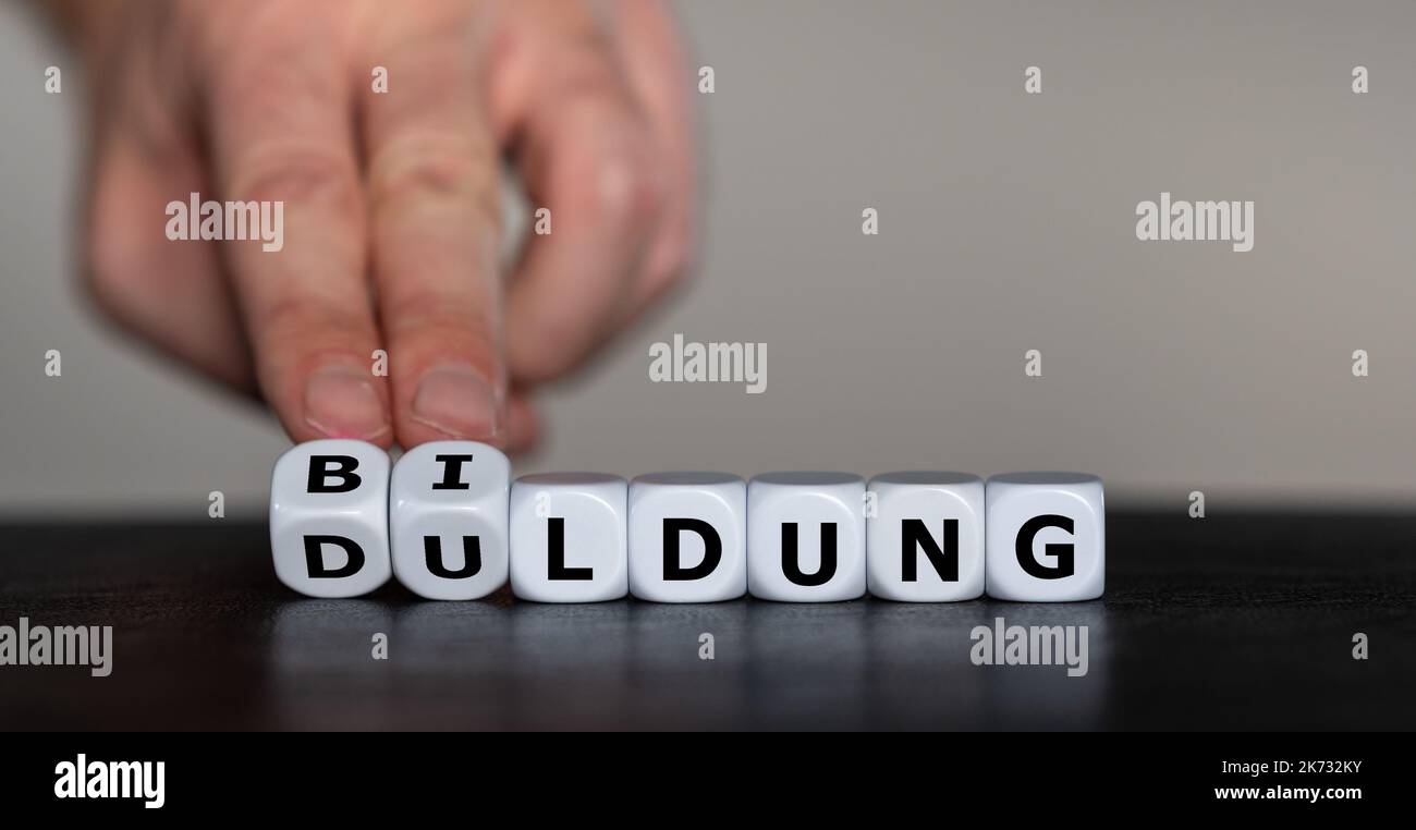 Dice form the German words 'Duldung' (tolerance) and 'Bildung ...