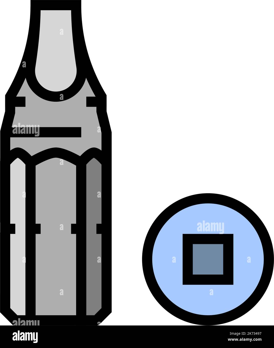 robertson screwdriver bit color icon vector illustration Stock Vector ...