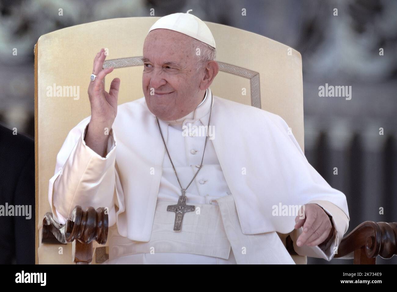 Vatican City State, Vatikanstadt. 15th Oct, 2022. Pope Francis, during ...