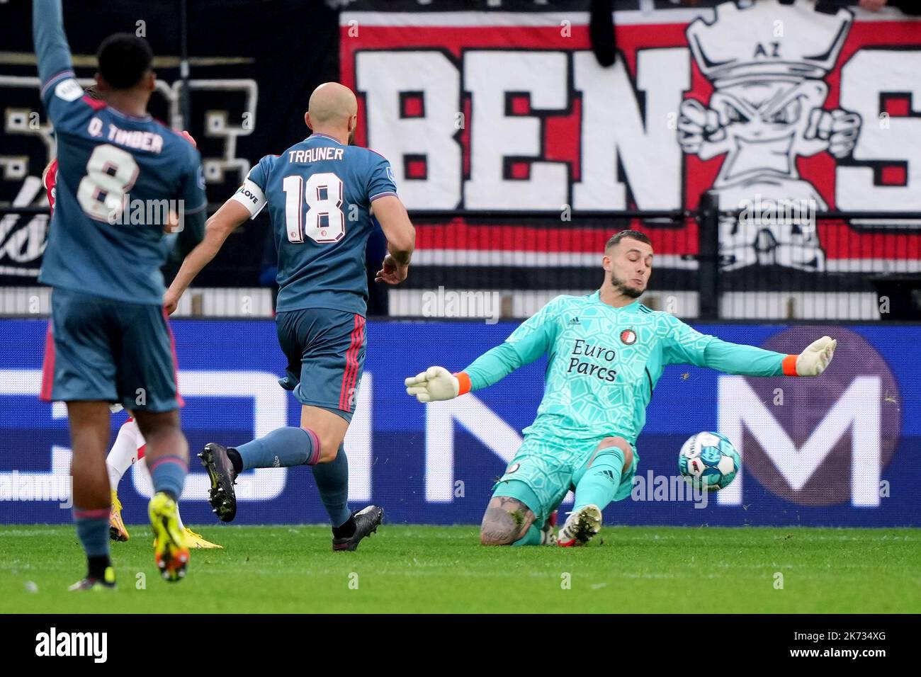 Alkmaar - goalkeeper Justin Bijlow of Feyenoord during the match ...