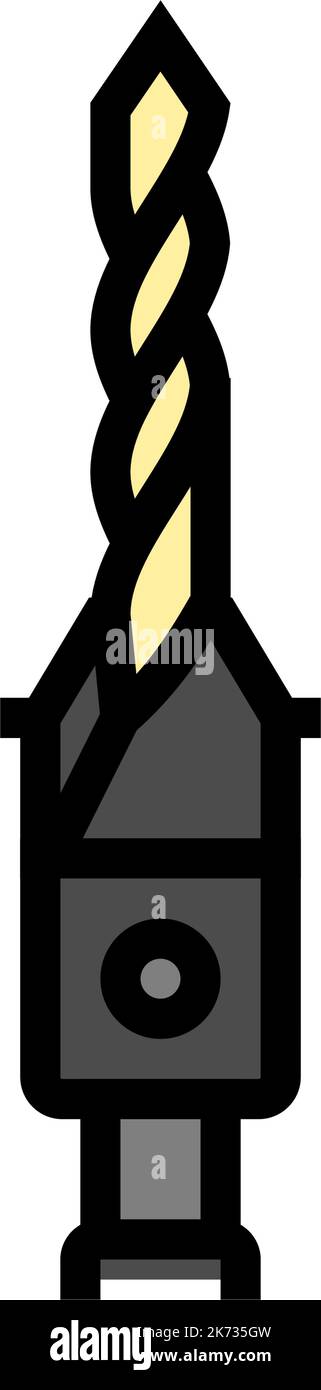 countersink drill bit color icon vector illustration Stock Vector Image ...