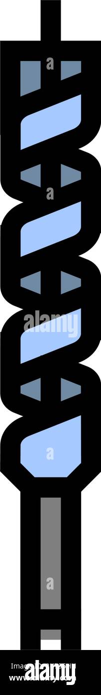 auger drill bit color icon vector illustration Stock Vector Image & Art ...