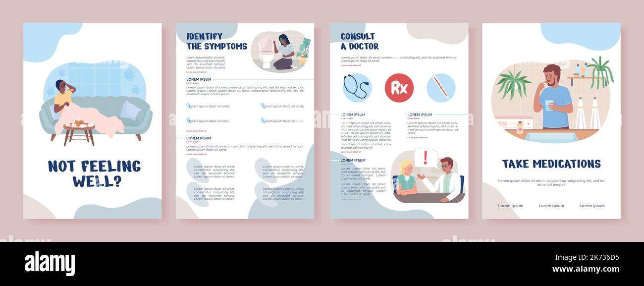 Disease flat vector brochure template Stock Vector Image & Art - Alamy