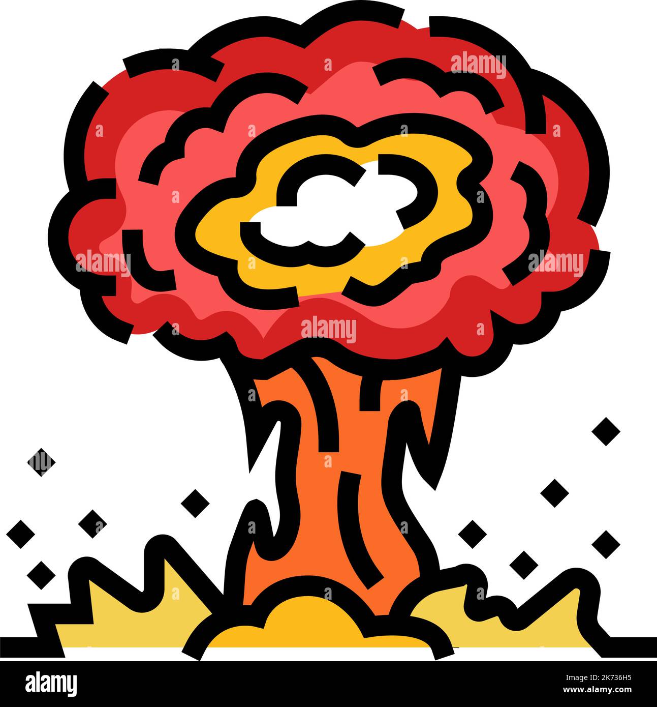 explosion fire color icon vector illustration Stock Vector Image & Art ...