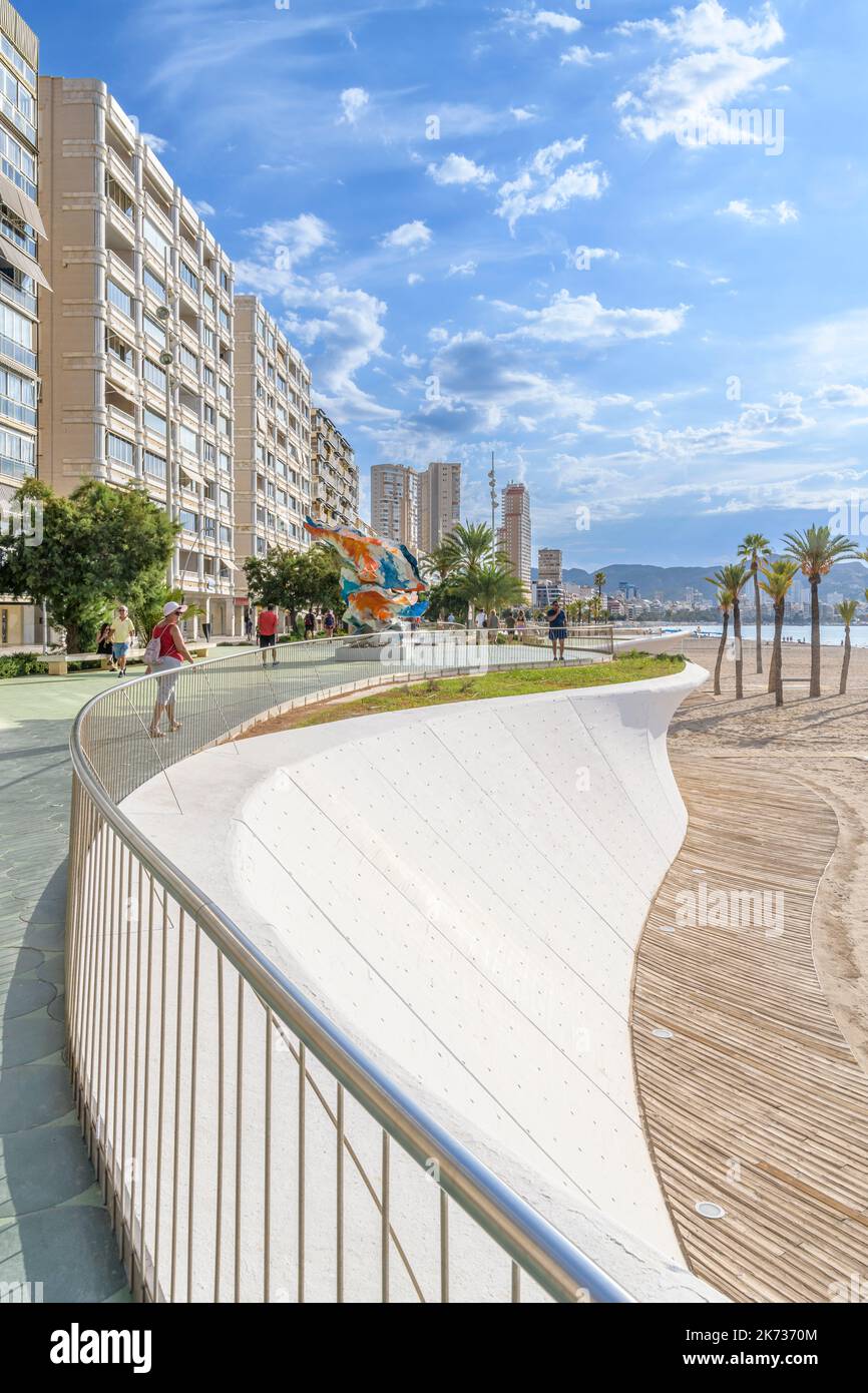 Poniente beach benidorm bathers hi-res stock photography and images - Alamy
