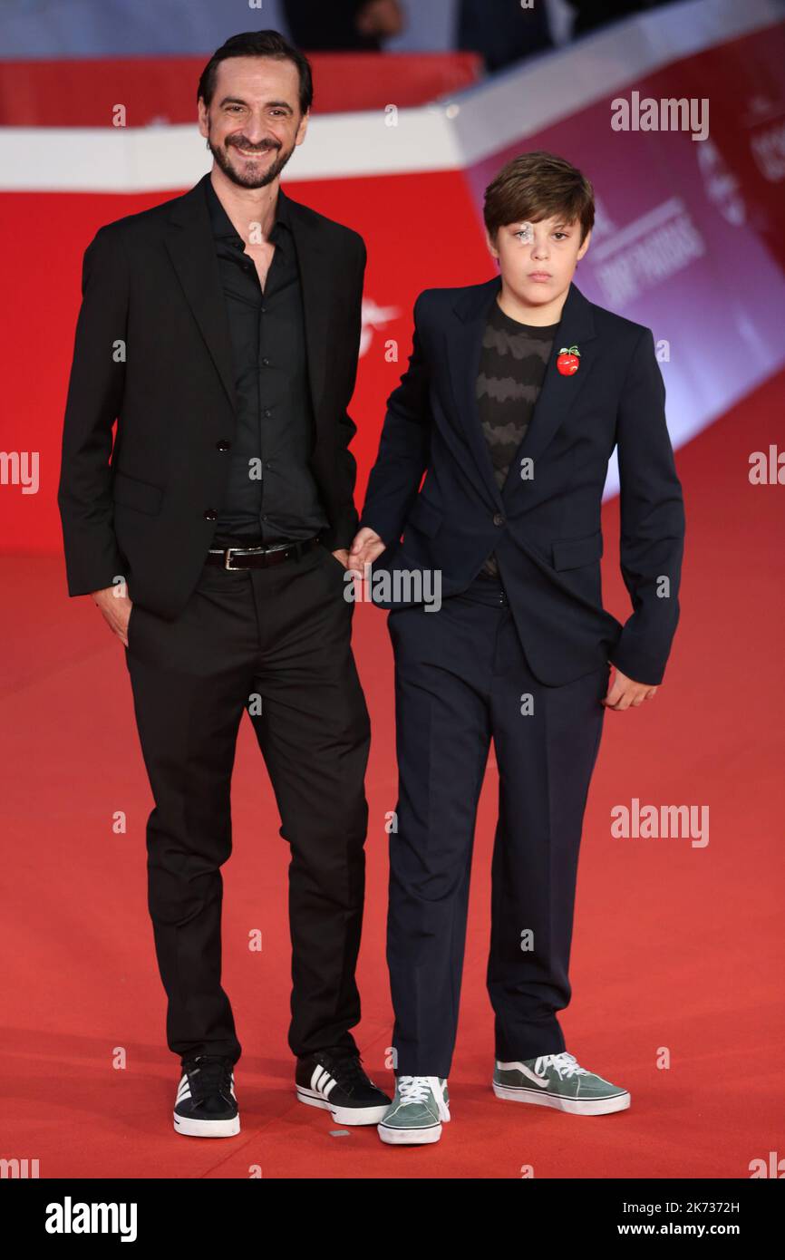 Luigi Credendino (L) and Pietro Valeri (R) attend the red carpet of the ...