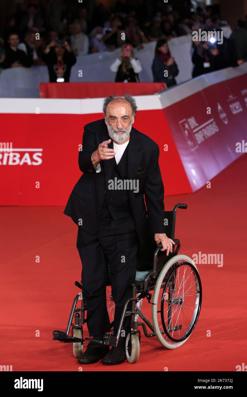 Alessandro Haber attends the red carpet of the movie "La divina cometa ...