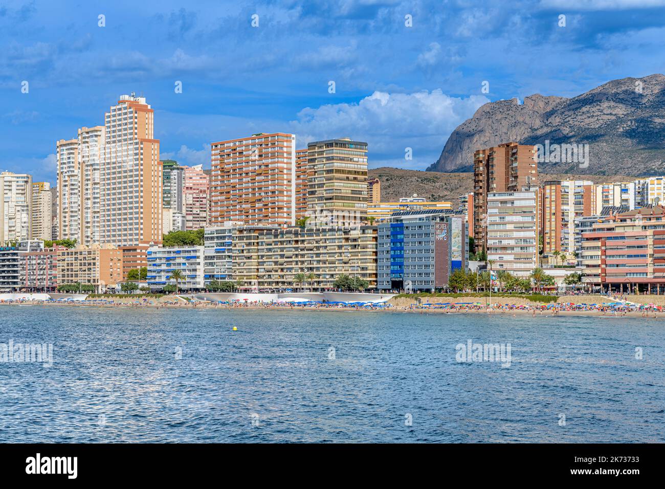 Poniente beach benidorm bathers hi-res stock photography and images - Alamy