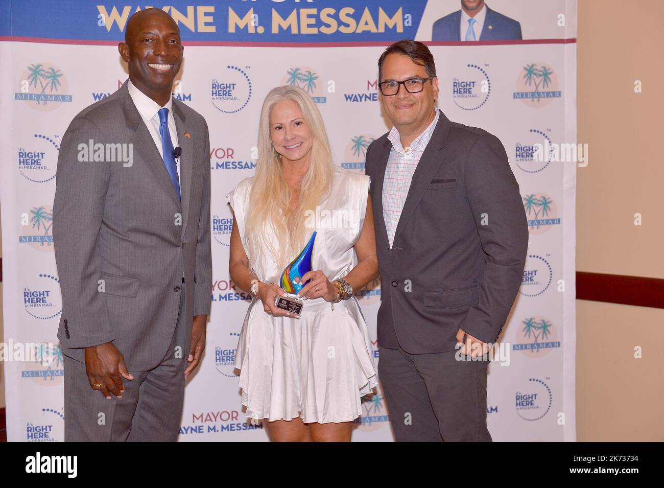 MIRAMAR, FL - OCTOBER 13: City of Miramar Mayor Wayne M. Messam and ...