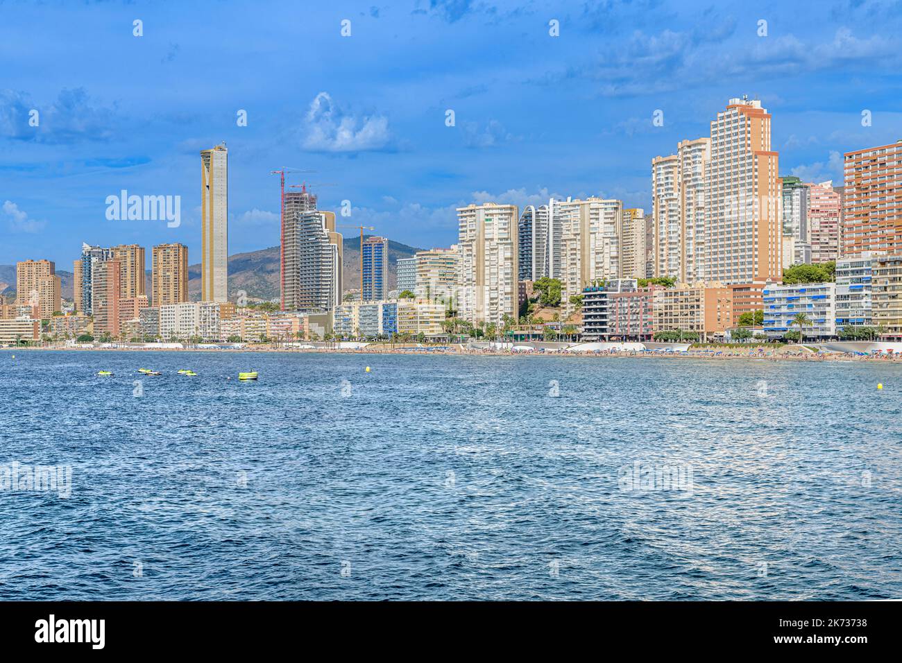 Poniente beach benidorm bathers hi-res stock photography and images - Alamy