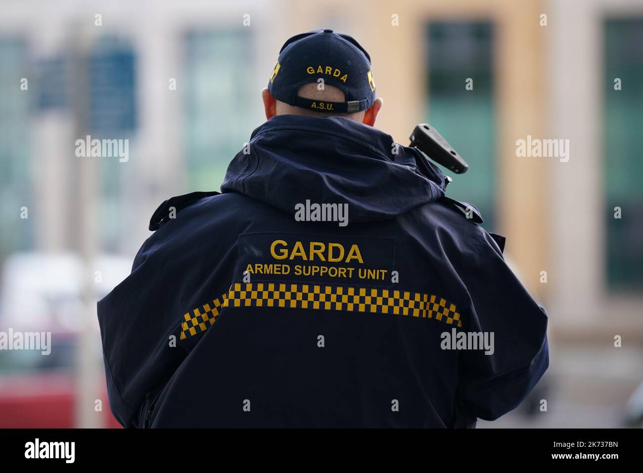 Armed police outside the Criminal Courts of Justice, Dublin ahead of ...