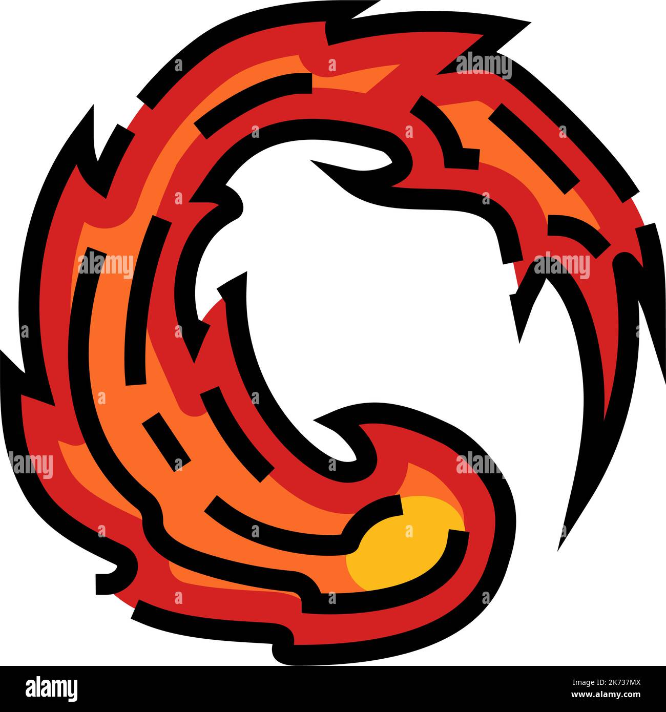 power fire color icon vector illustration Stock Vector Image & Art - Alamy