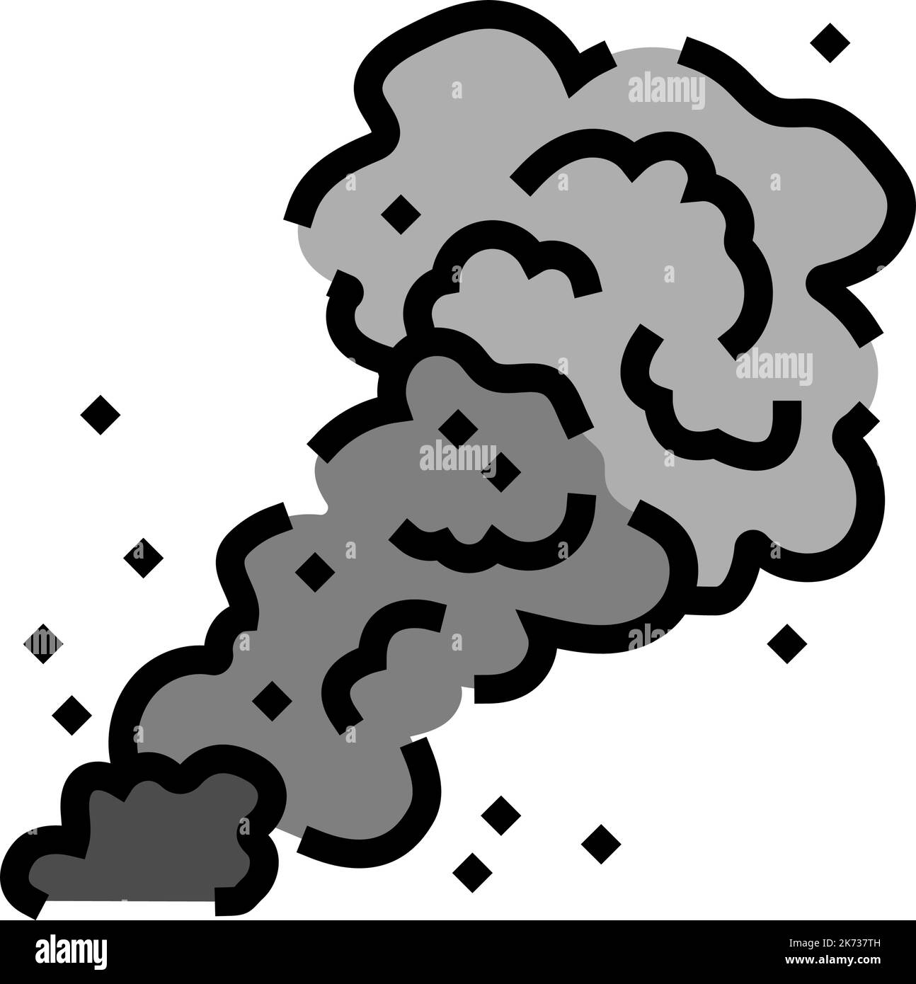 smoke fire color icon vector illustration Stock Vector Image & Art - Alamy