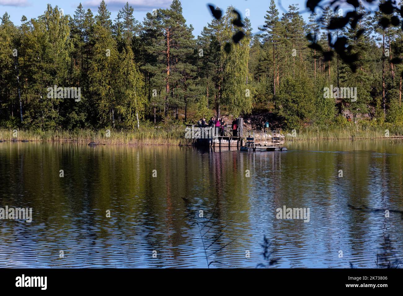 Kouvola, Finland. September 11, 2022. People in a queue for Ketunlossi ...
