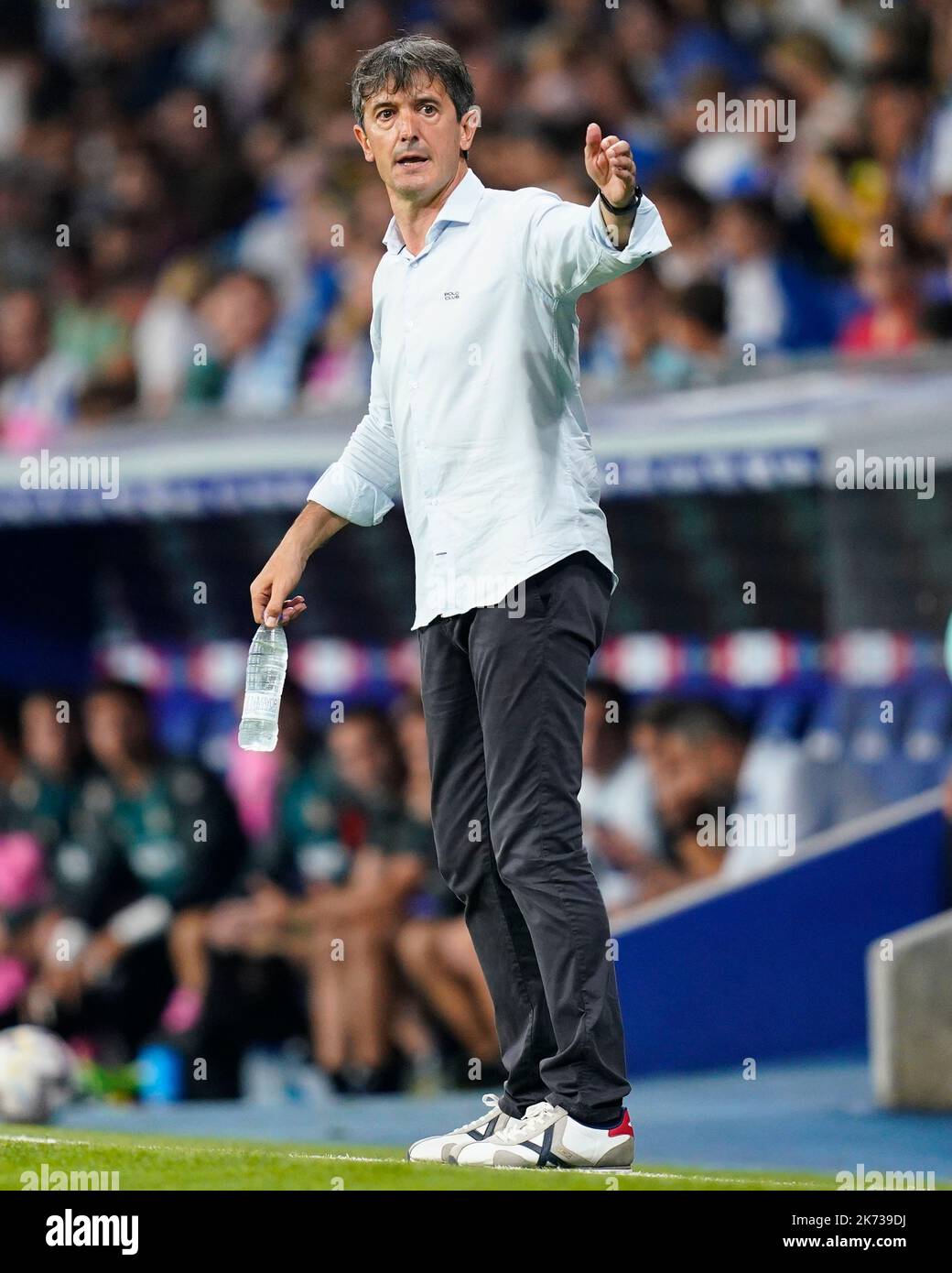 Real Valladolid head coach Jose Rojo Martin Pacheta during the La Liga ...