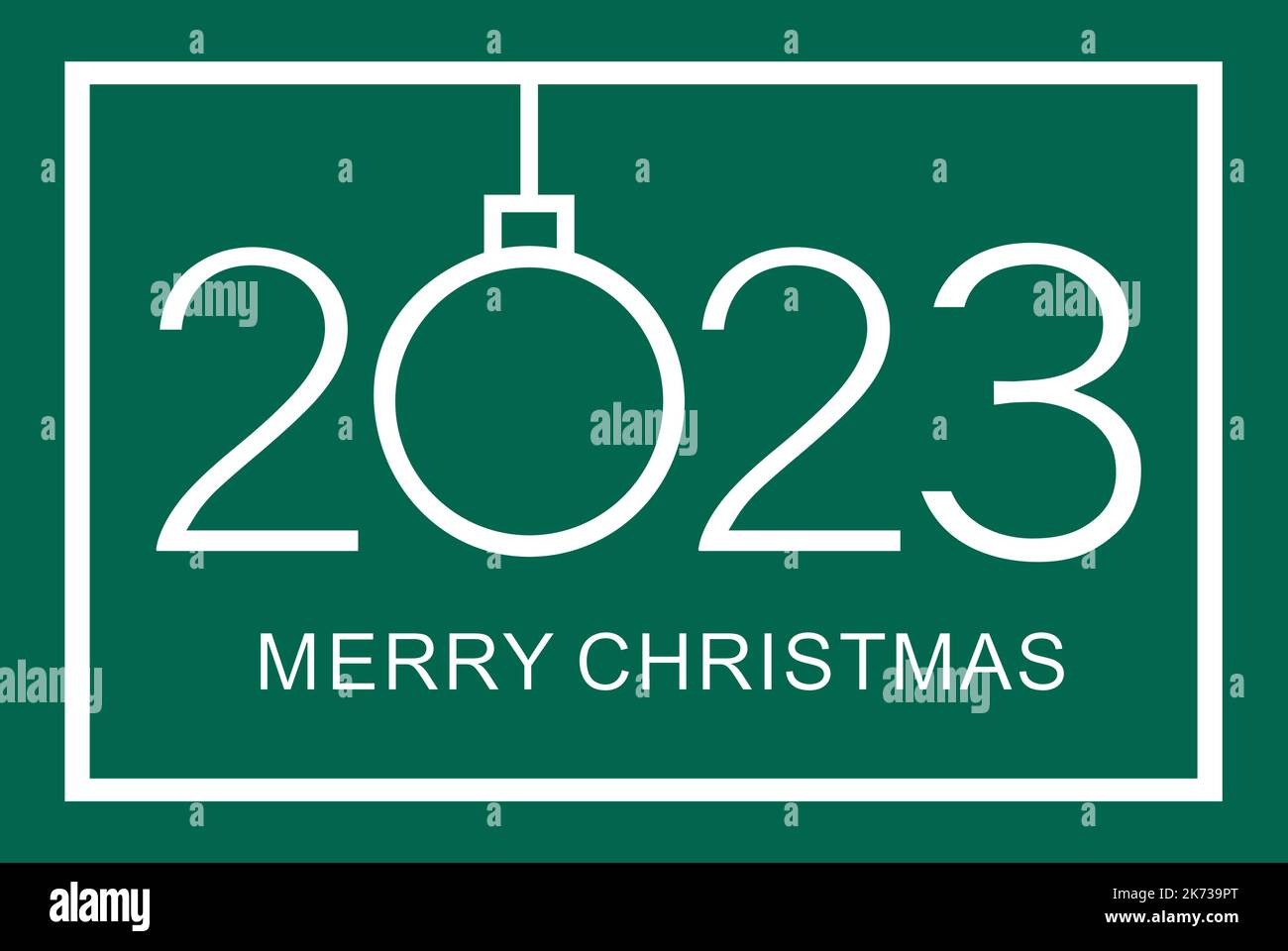 Merry Christmas design template. Merry Christmas 2023. Isolated vector ...