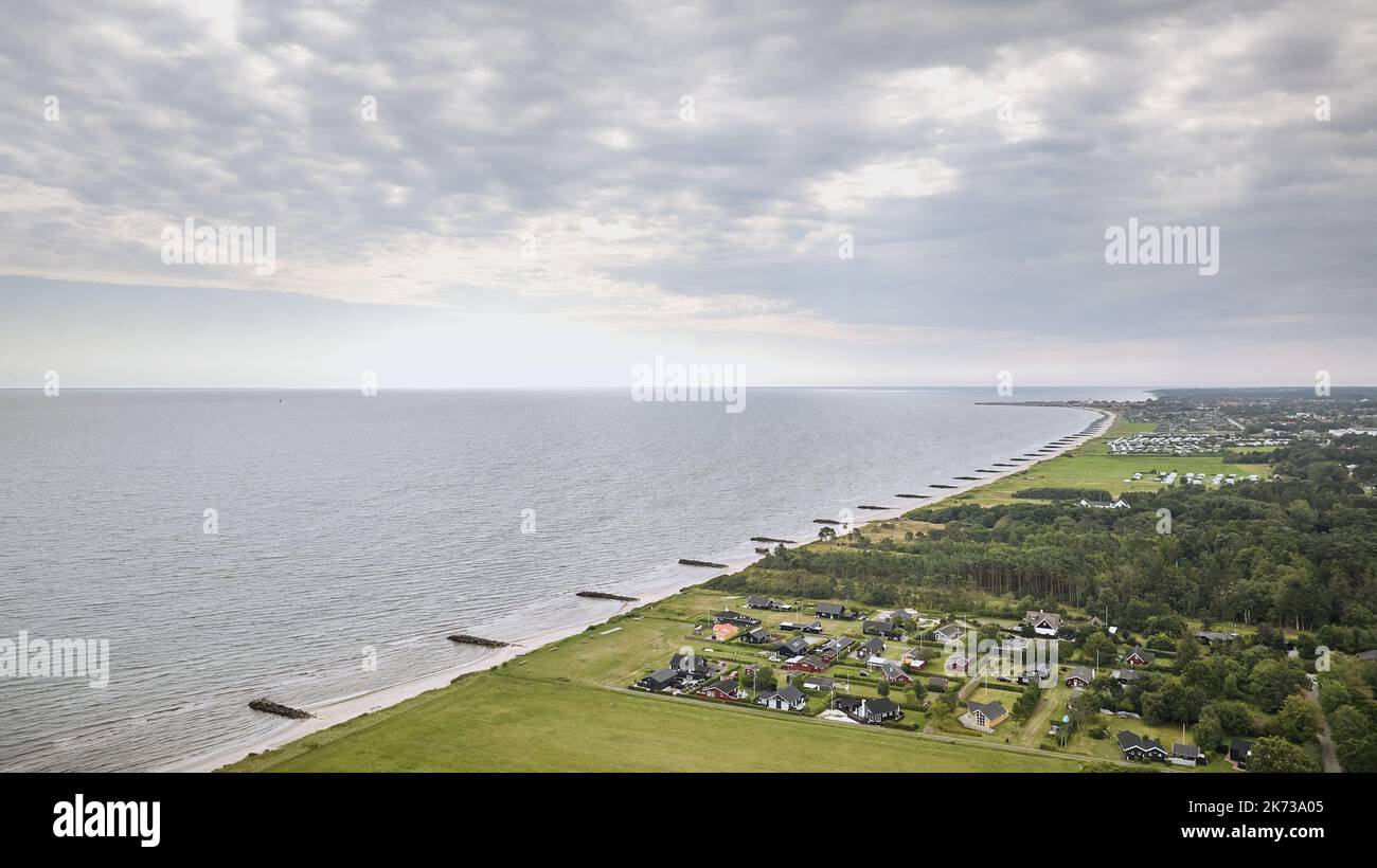 beautiful modern beach house in denmark Stock Photo - Alamy