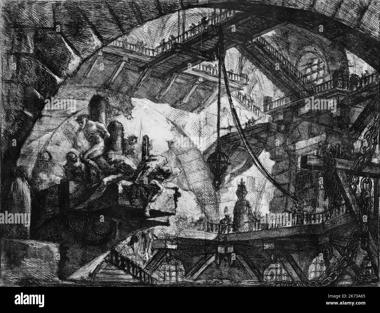 Prison, Imaginary Prisons, Giovanni Battista Piranesi, 1760-1761 ...