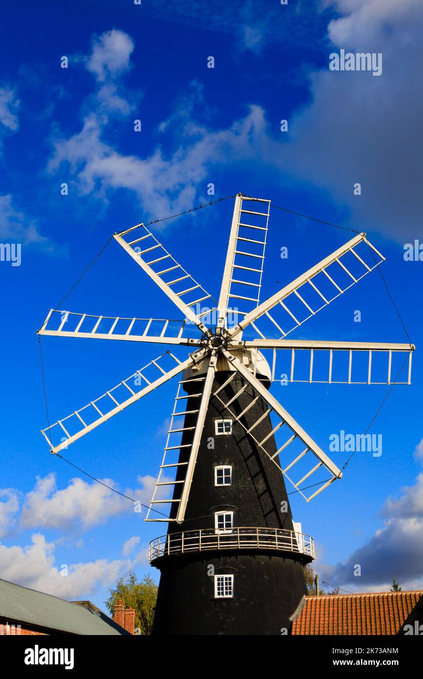 Pocklingtons Mill, the only 8 sailed windmill in Europe. Heckington ...