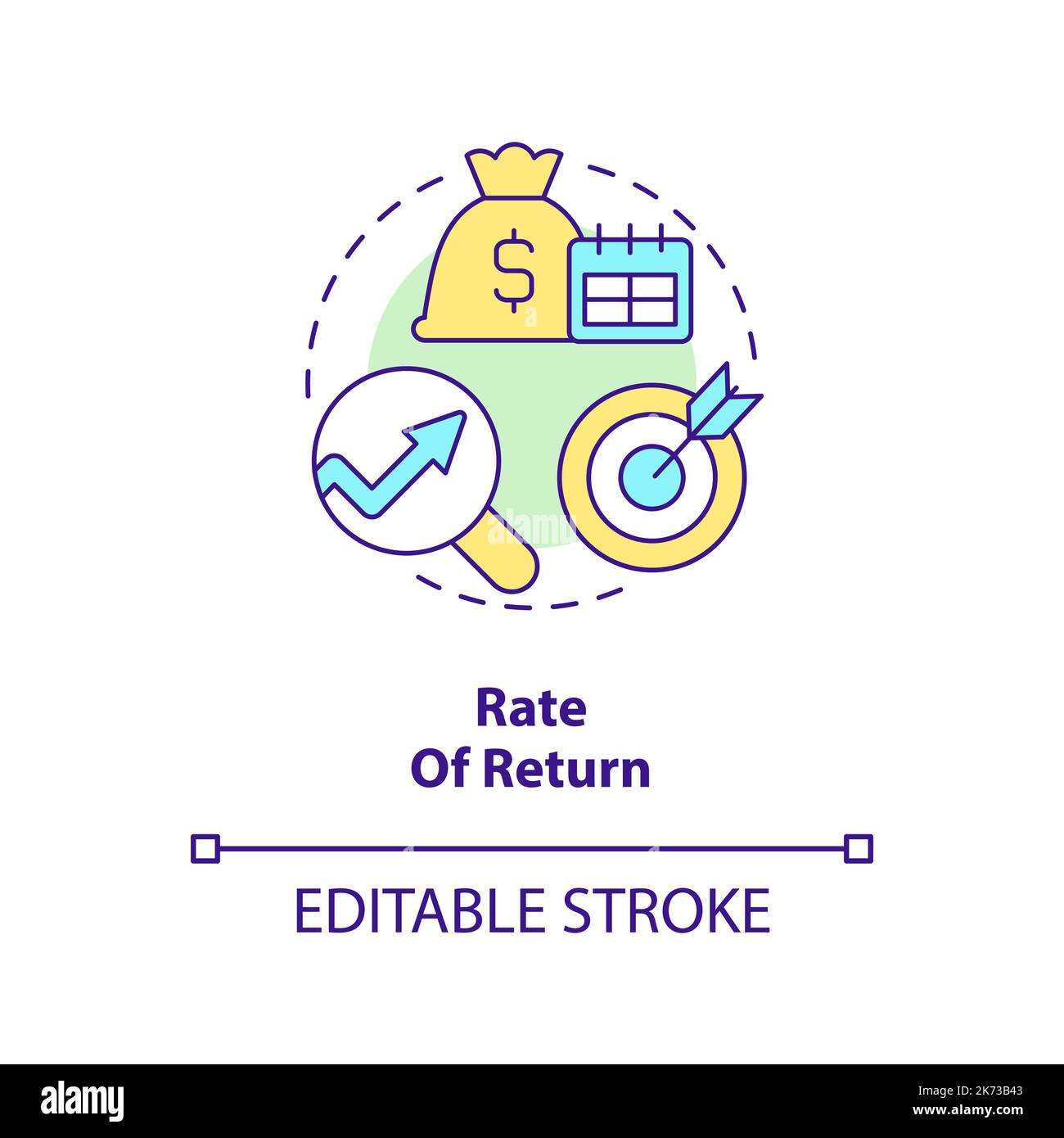 Rate of return concept icon Stock Vector Image & Art - Alamy