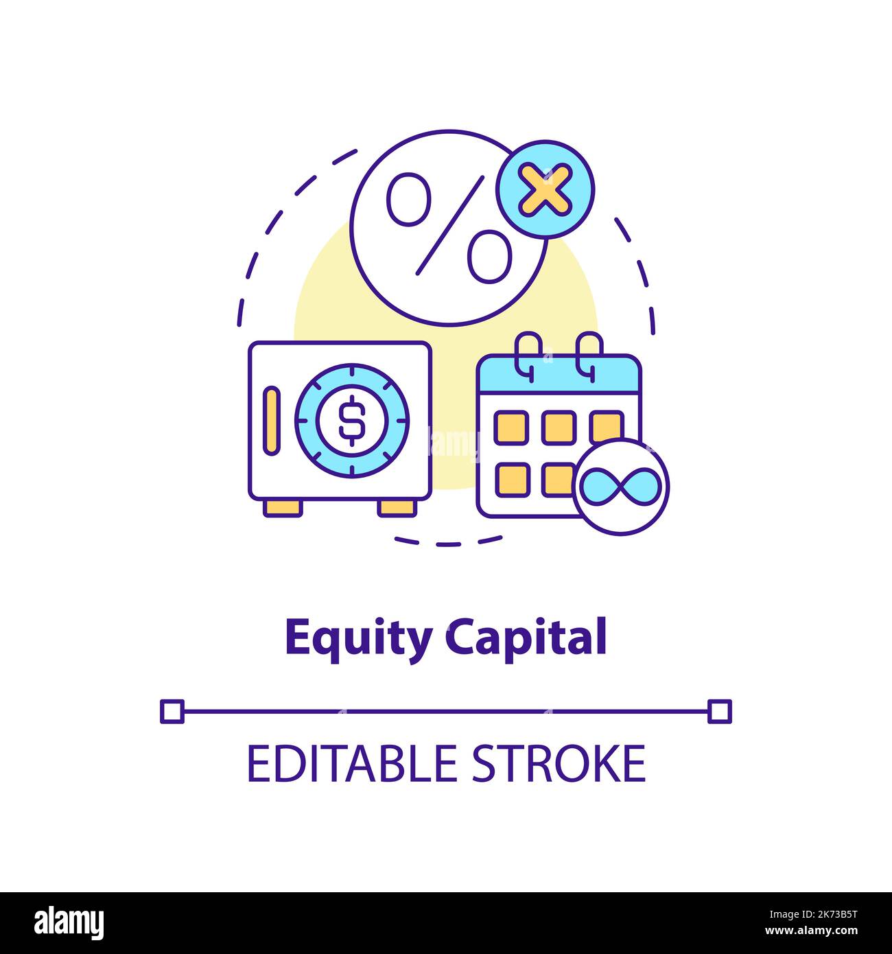 Equity capital concept icon Stock Vector Image & Art - Alamy