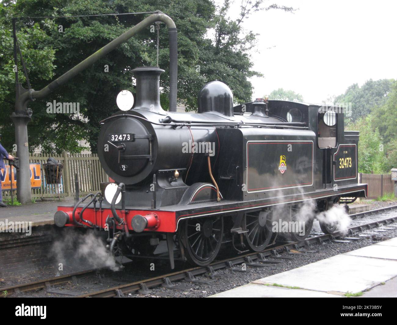 E4 Class Tank Locomotive Taking Water -1 Stock Photo - Alamy