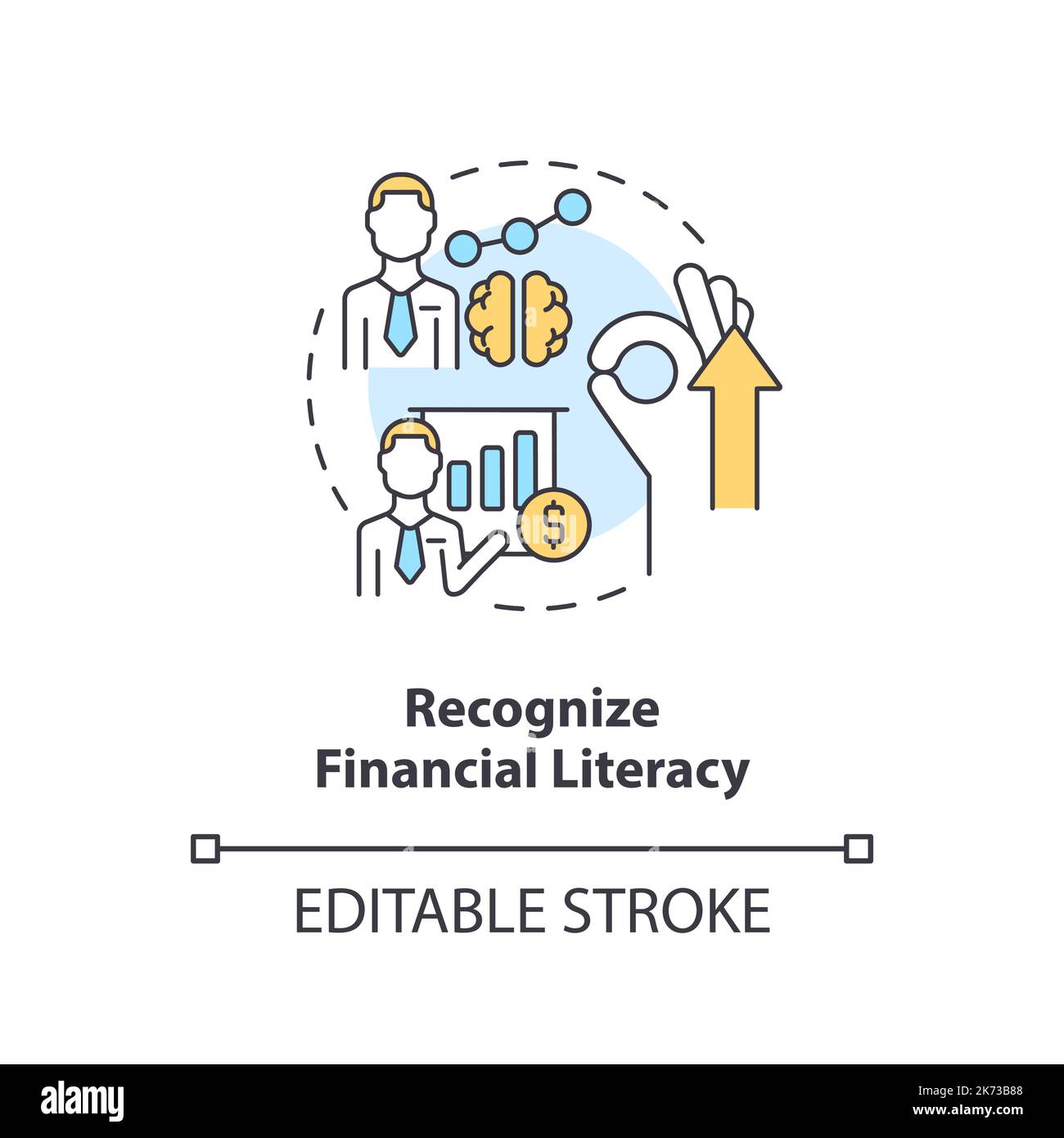 Financial literacy education Stock Vector Images - Alamy