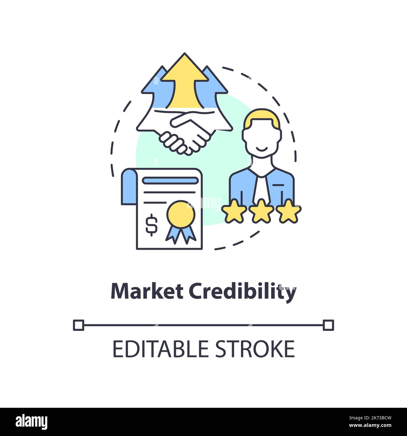Market credibility concept icon Stock Vector Image & Art - Alamy