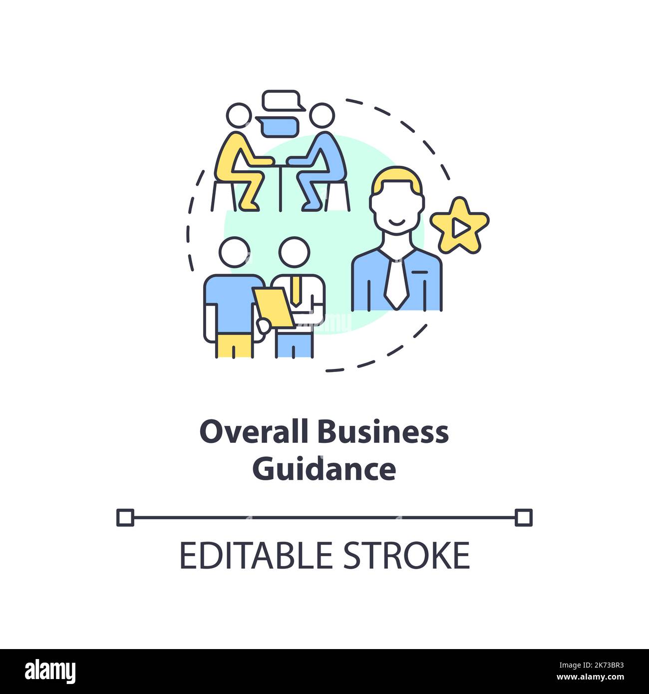 Overall business guidance concept icon Stock Vector Image & Art - Alamy