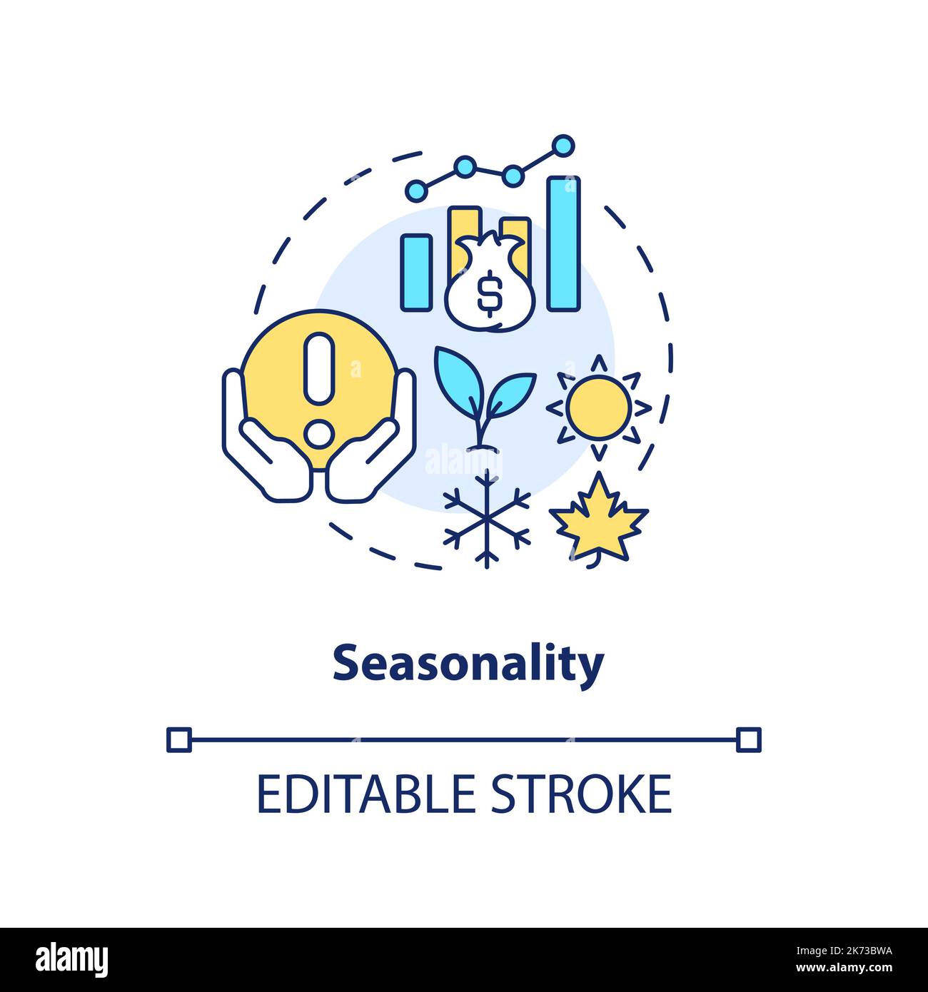 Seasonality concept icon Stock Vector Image & Art - Alamy