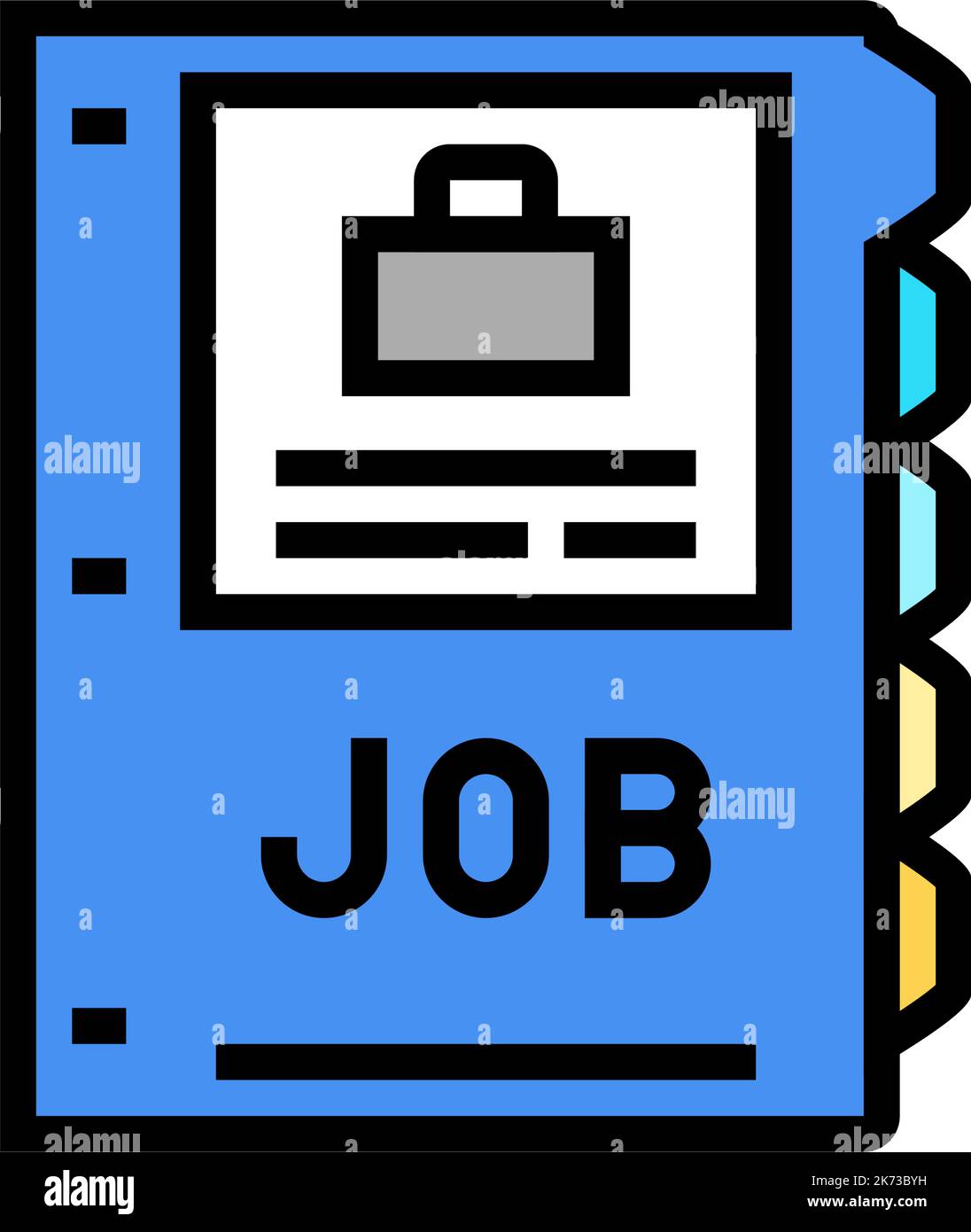 job folder color icon vector illustration Stock Vector Image & Art - Alamy