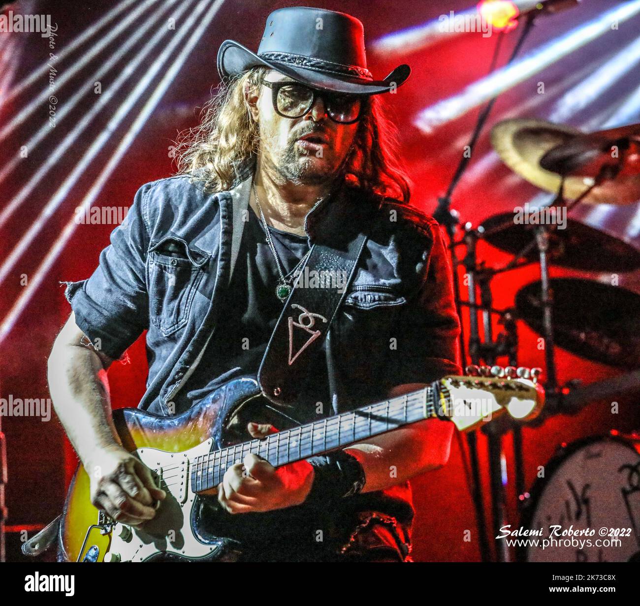 Assago, Milan, Italy, October 15, 2022, Gianluca Grignani during ...