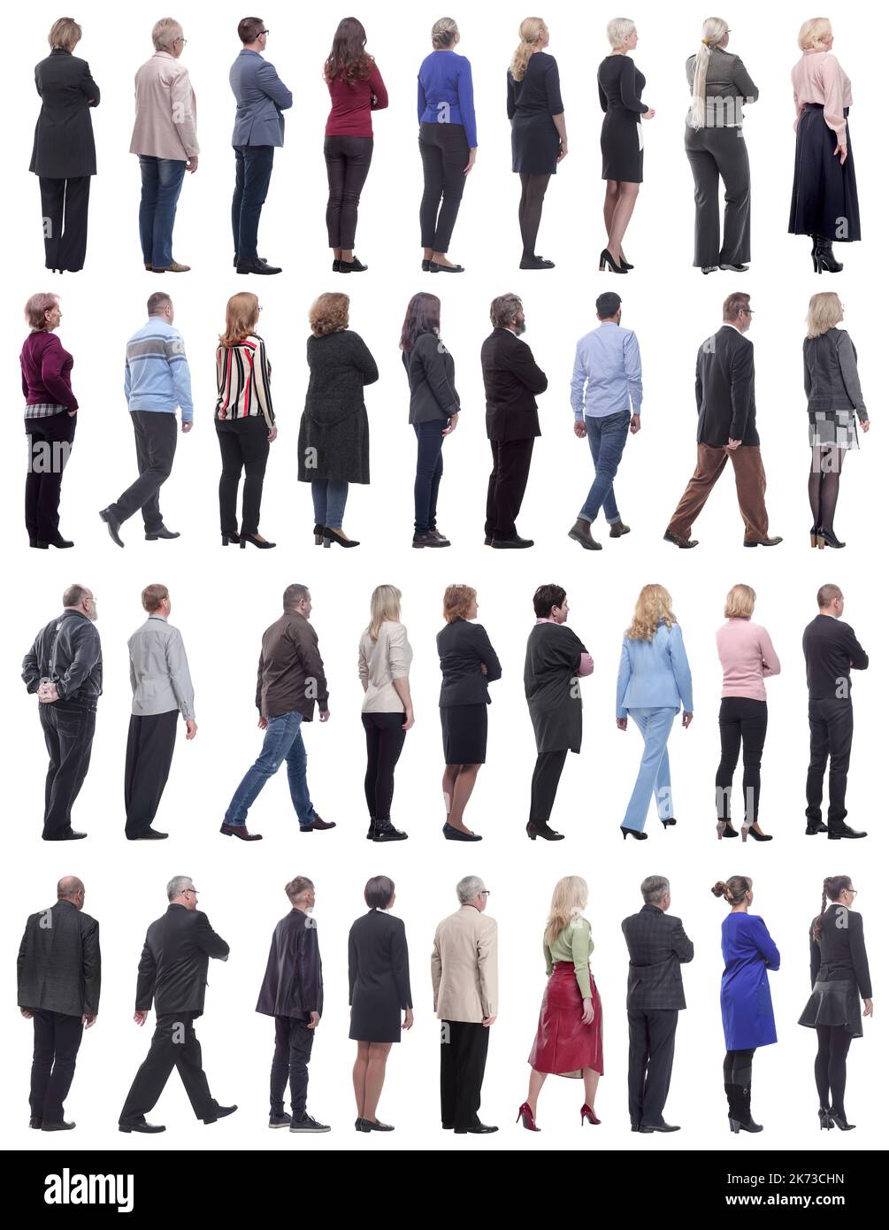 group of successful business people isolated on white Stock Photo - Alamy