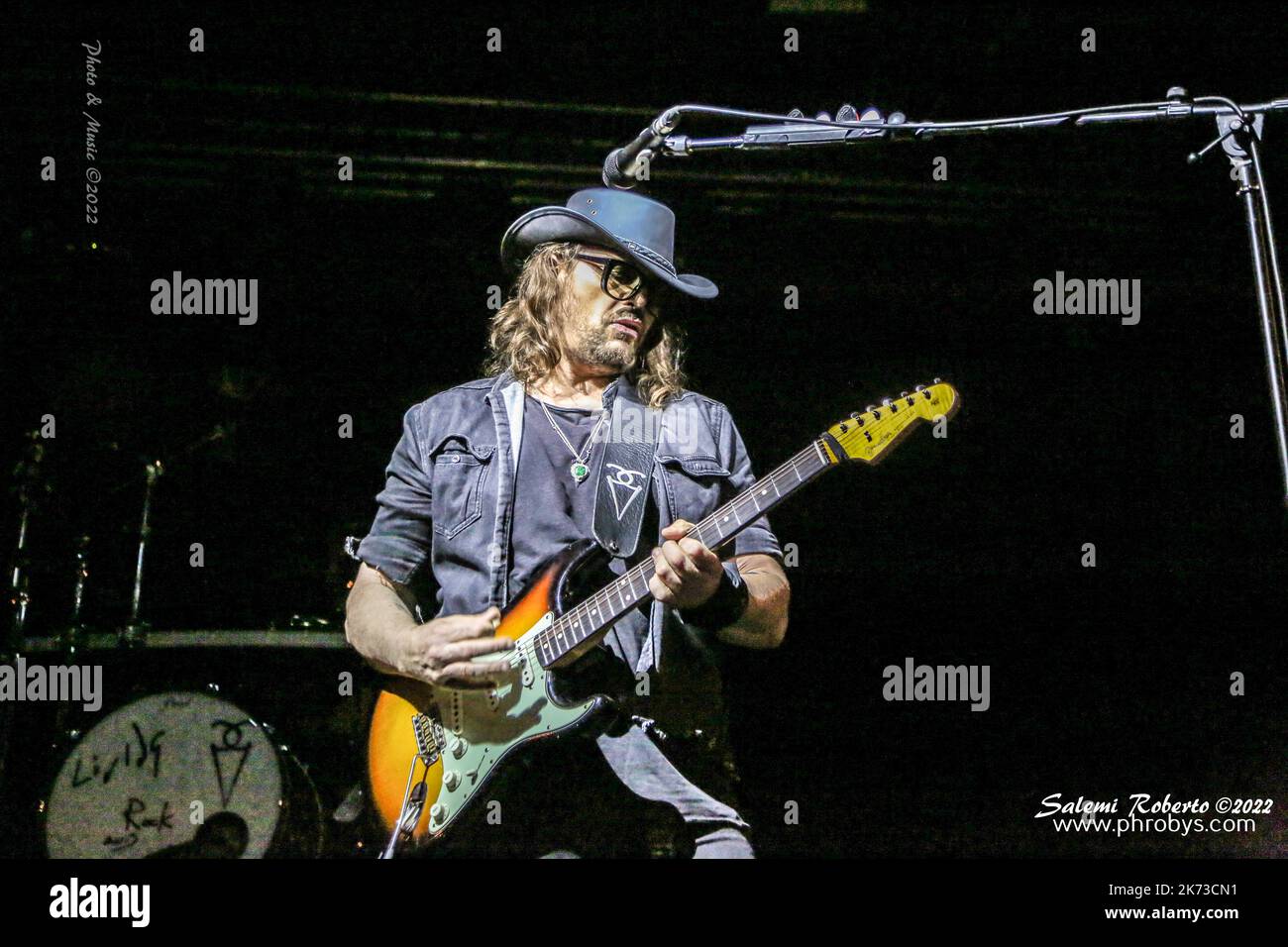Assago, Milan, Italy, October 15, 2022, Gianluca Grignani during ...