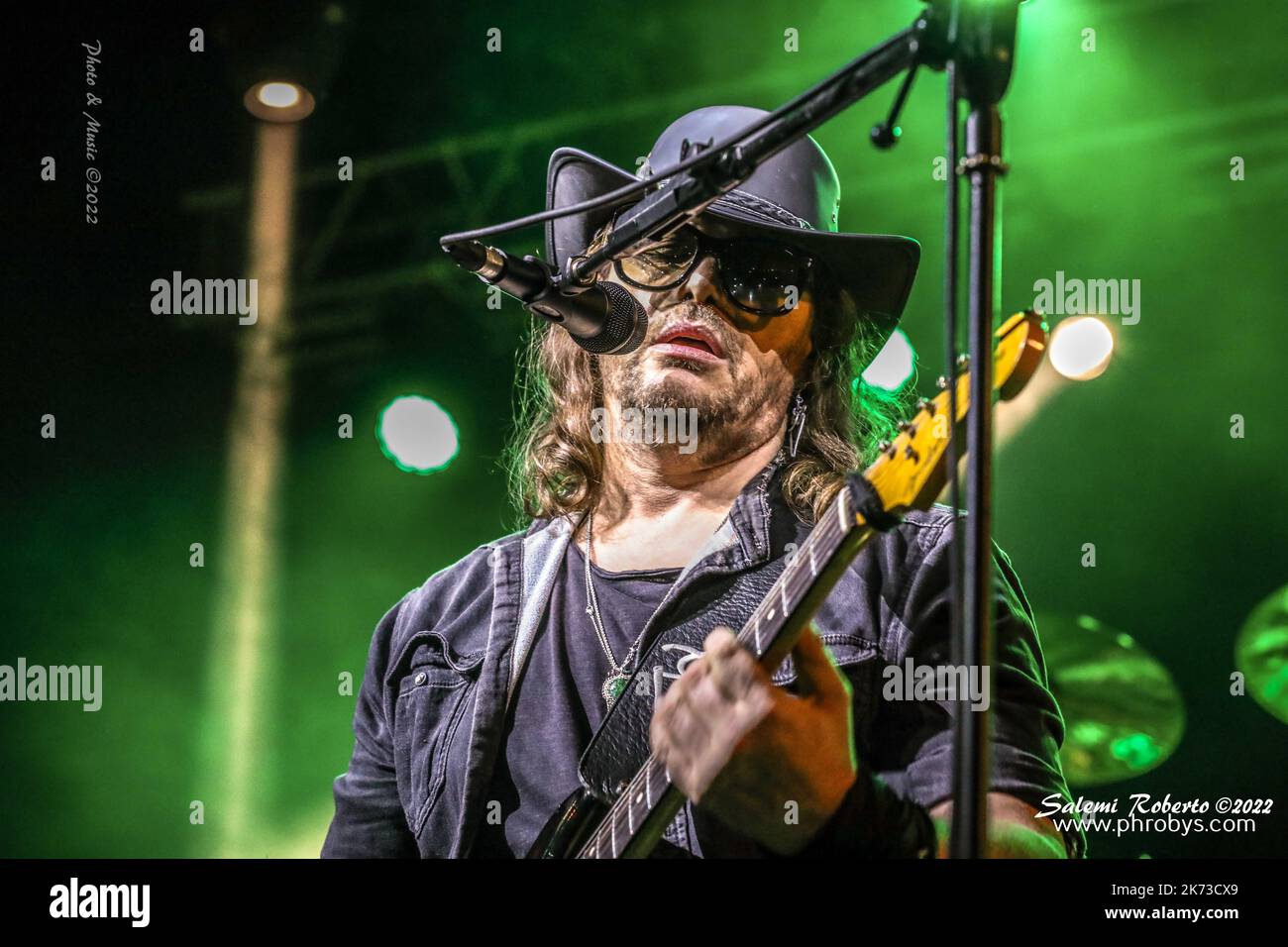 Assago, Milan, Italy, October 15, 2022, Gianluca Grignani during ...